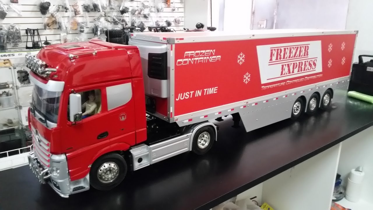 BRUTUS - TAMIYA ACTROS 4X2 OB1/MFC03/FUTABA 4WD - YouTube