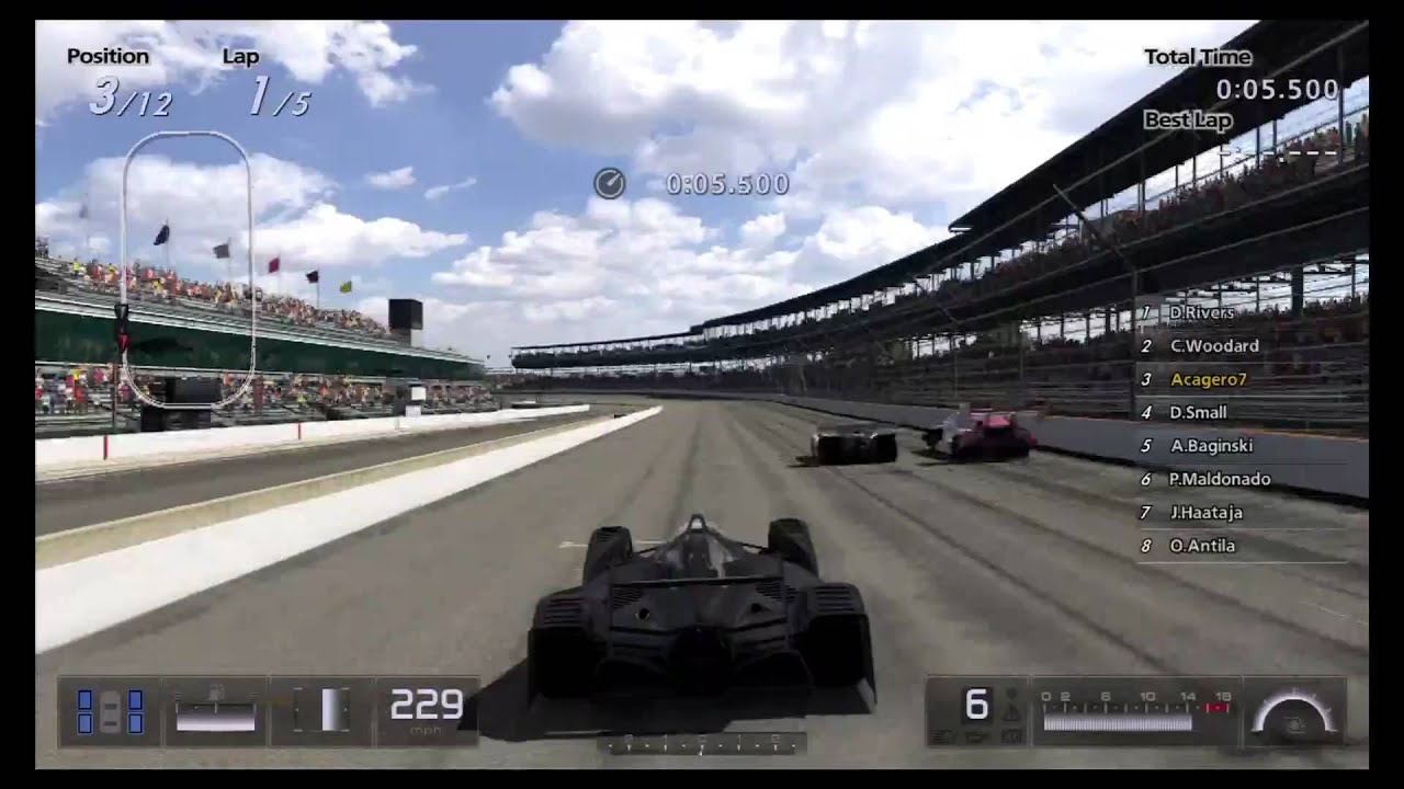 Gran Turismo 5 - Red Bull X2010 Prototype on INDY SpeedWay - YouTube