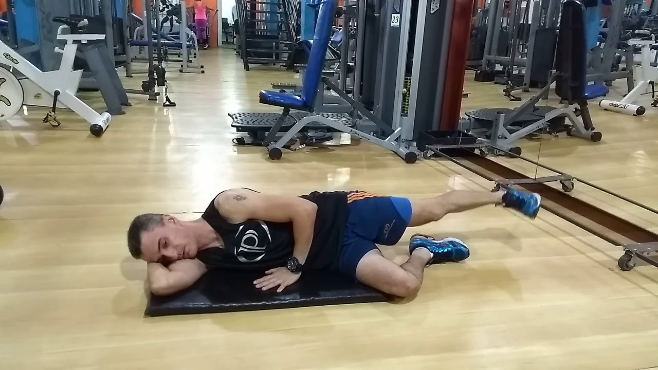 abdução quadril solo - YouTube