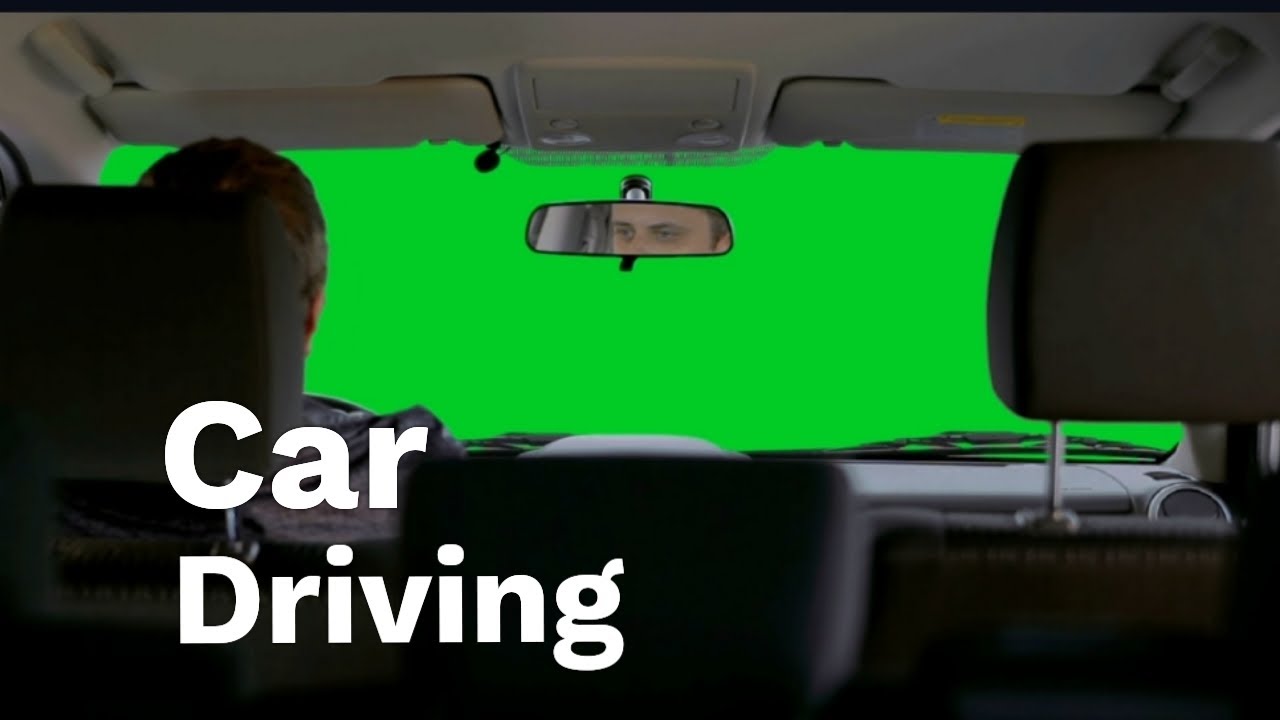 Car Driving Chroma Key Green Screen For Montage - YouTube