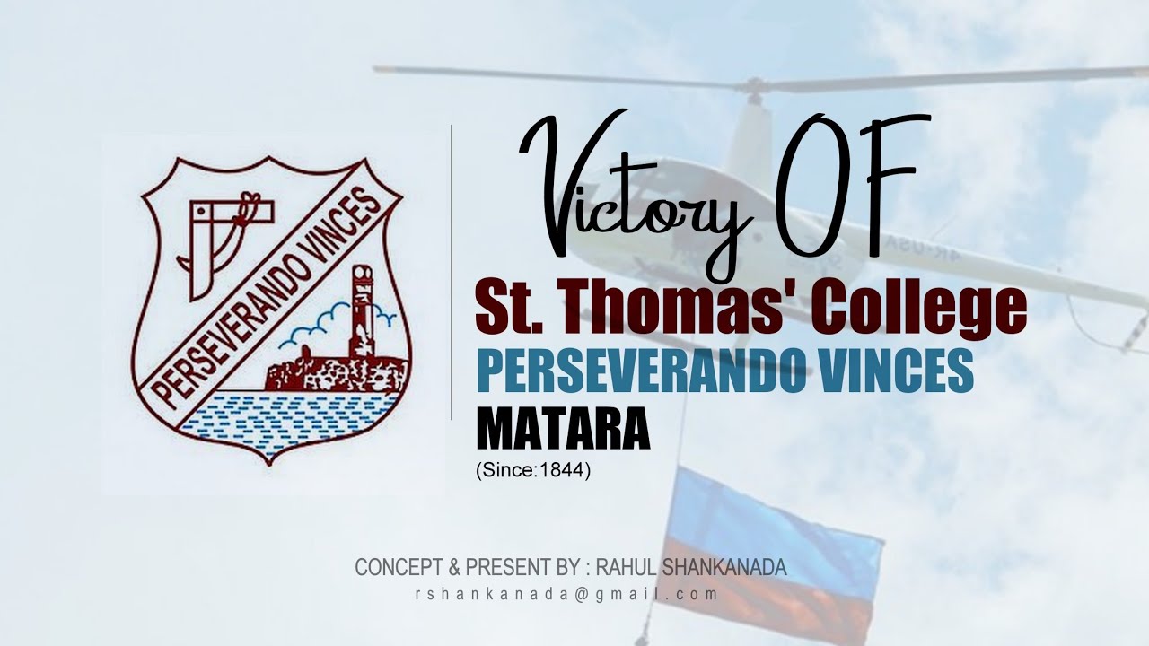 Victory of St. Thomas' College Matara - YouTube