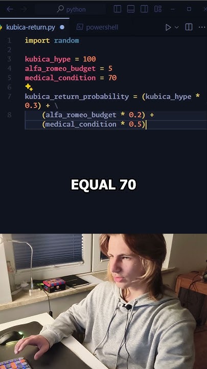#formula1 #coding #python #f1 #robur #robertkubica #programming #funny #relatable - YouTube