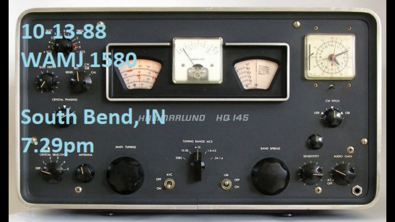 10-13-88 WAMJ 1580 South Bend Indiana AM BCB RADIO DX - YouTube