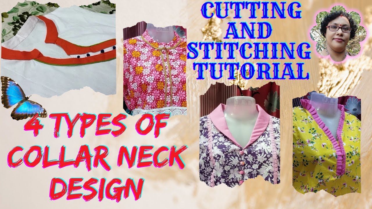 4 TYPES OF COLLAR NECK CUTTING AND STITCHING # ...