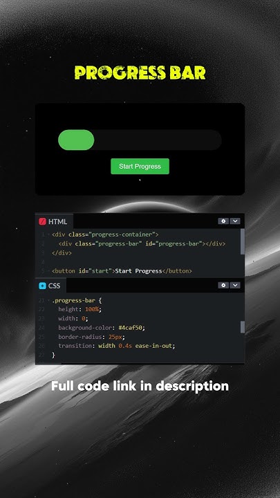 Learn How To Create A Progress Bar Javascript Css Codetomato Youtube 6812
