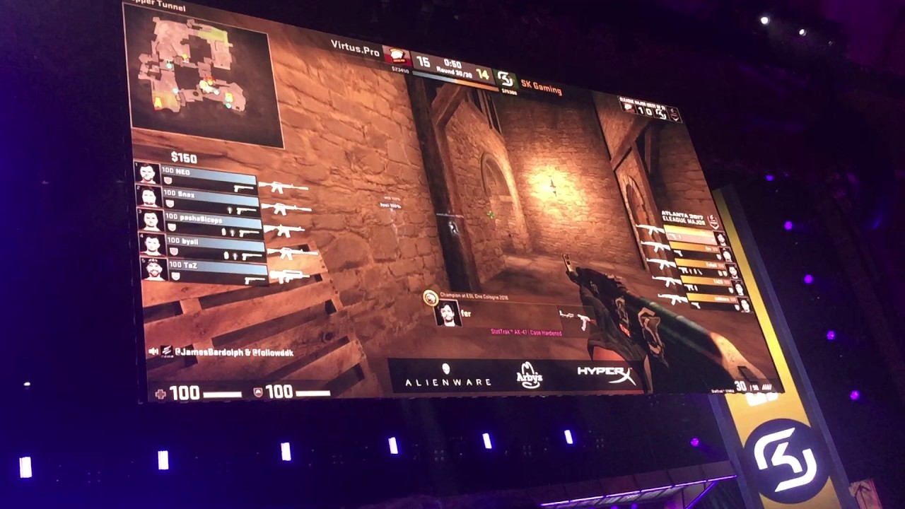 Virtus Pro winning moment vs. SK | CSGO ELEAGUE ATLANTA MAJOR - YouTube