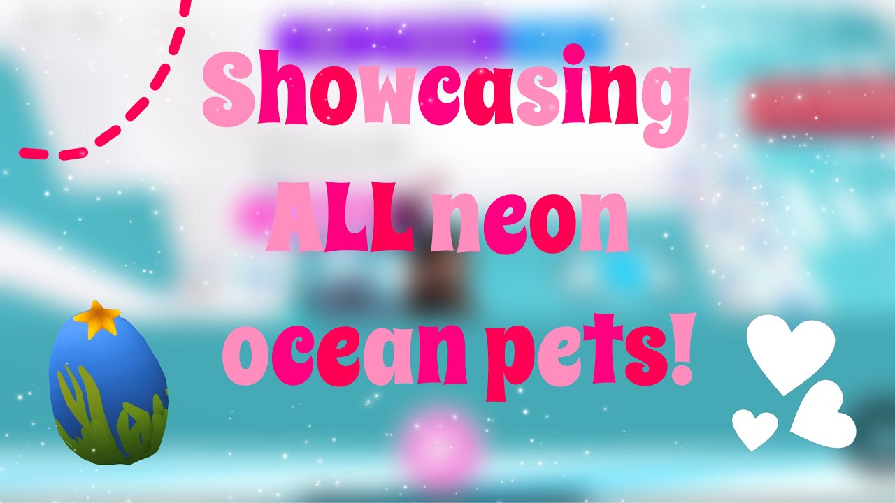 ALL NEON OCEAN PETS! (ROBLOX ADOPT ME) - YouTube