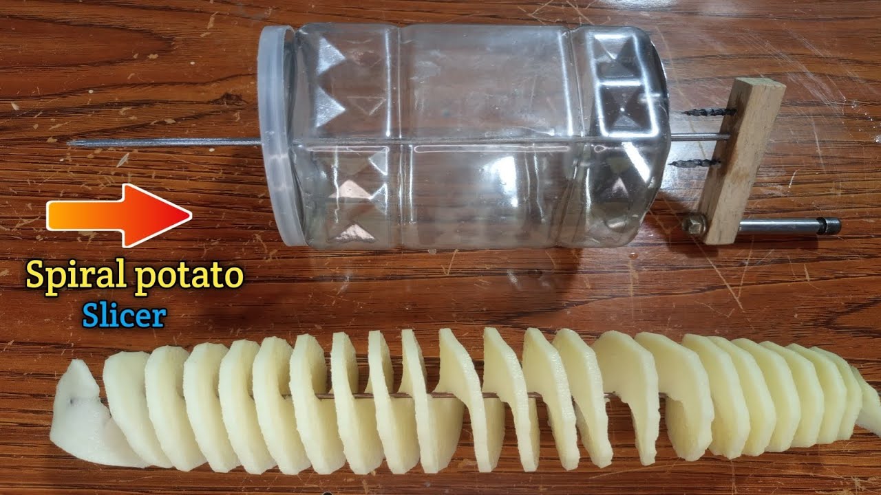 How To Make Potato Twister At Home !! Diy Spring Potato Machine ...
