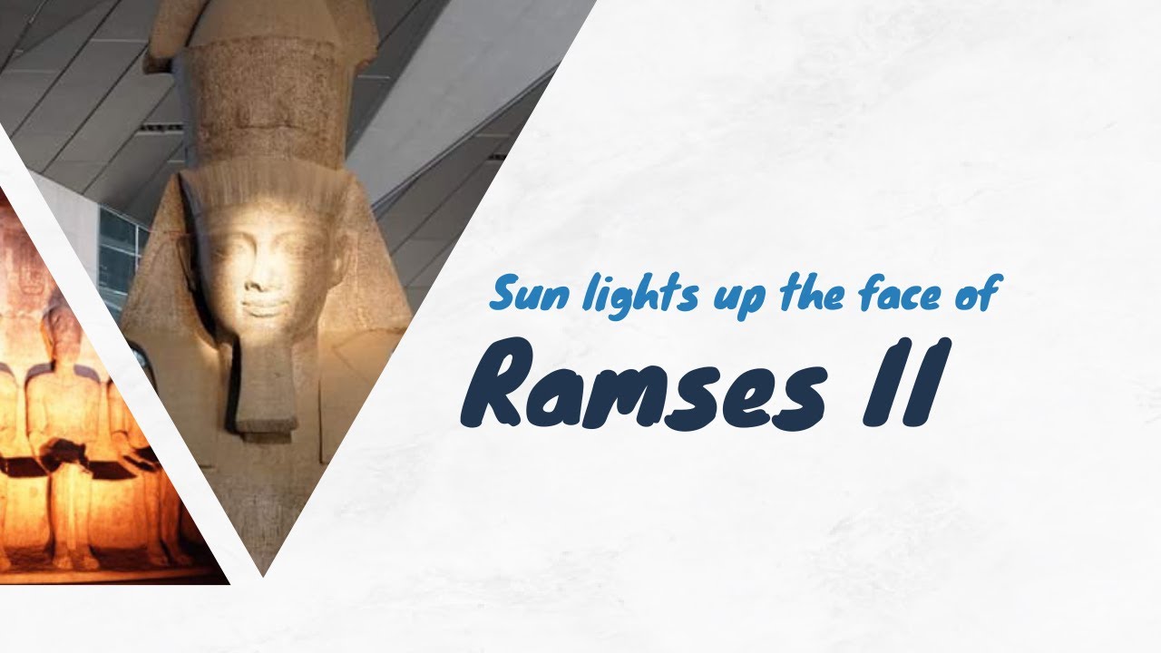 Sun lights up the face of Ramses II in Abu Simbel in biannual illuminat ...