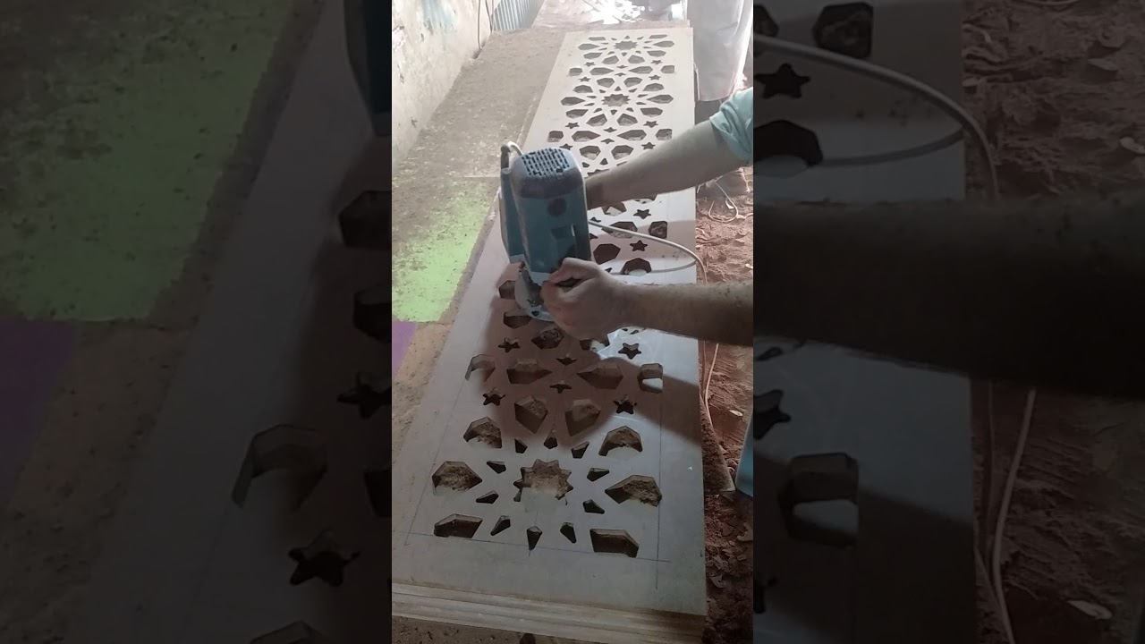 Jafri manufacturing and jali Design Router cutting - YouTube