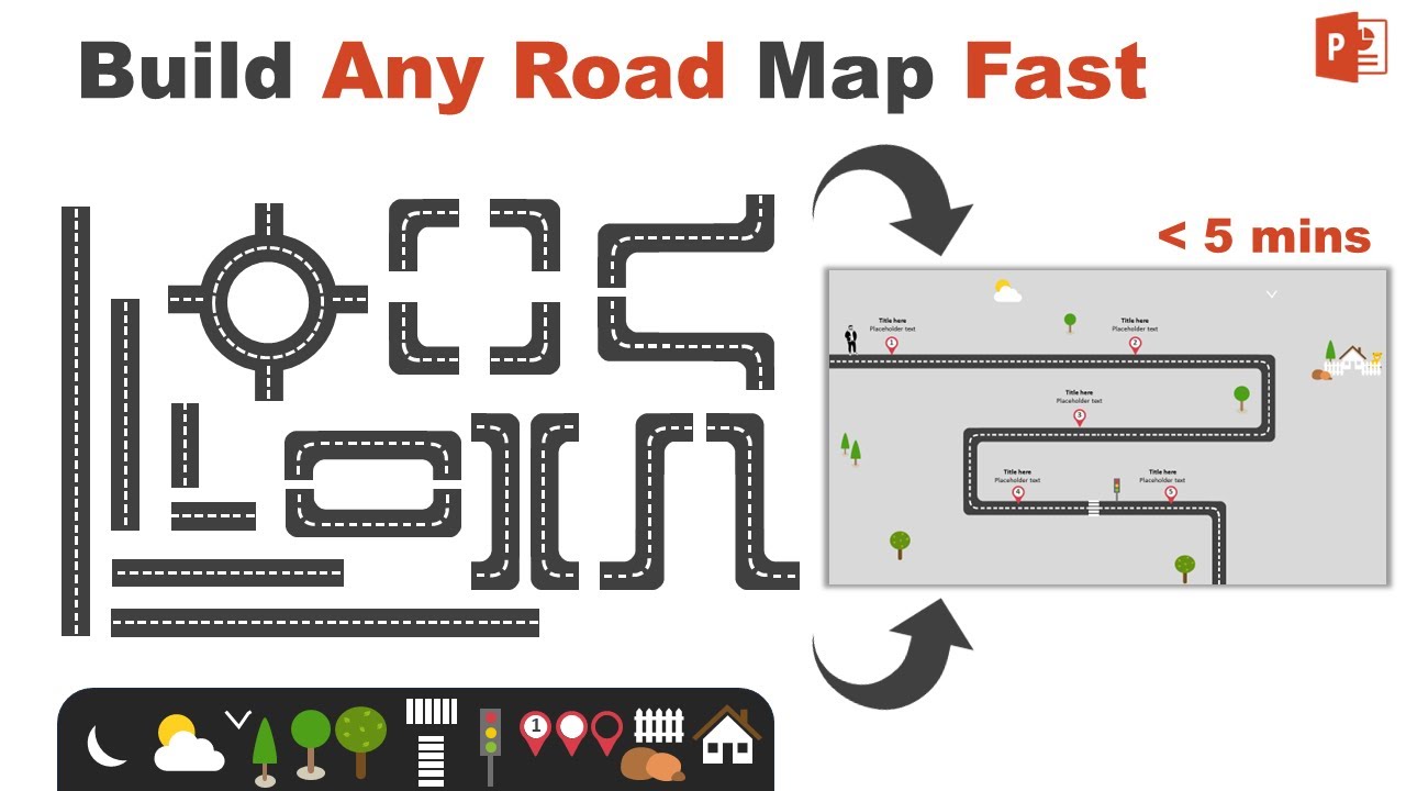 How to Create Any Road Map Infographic Quickly in PowerPoint - YouTube