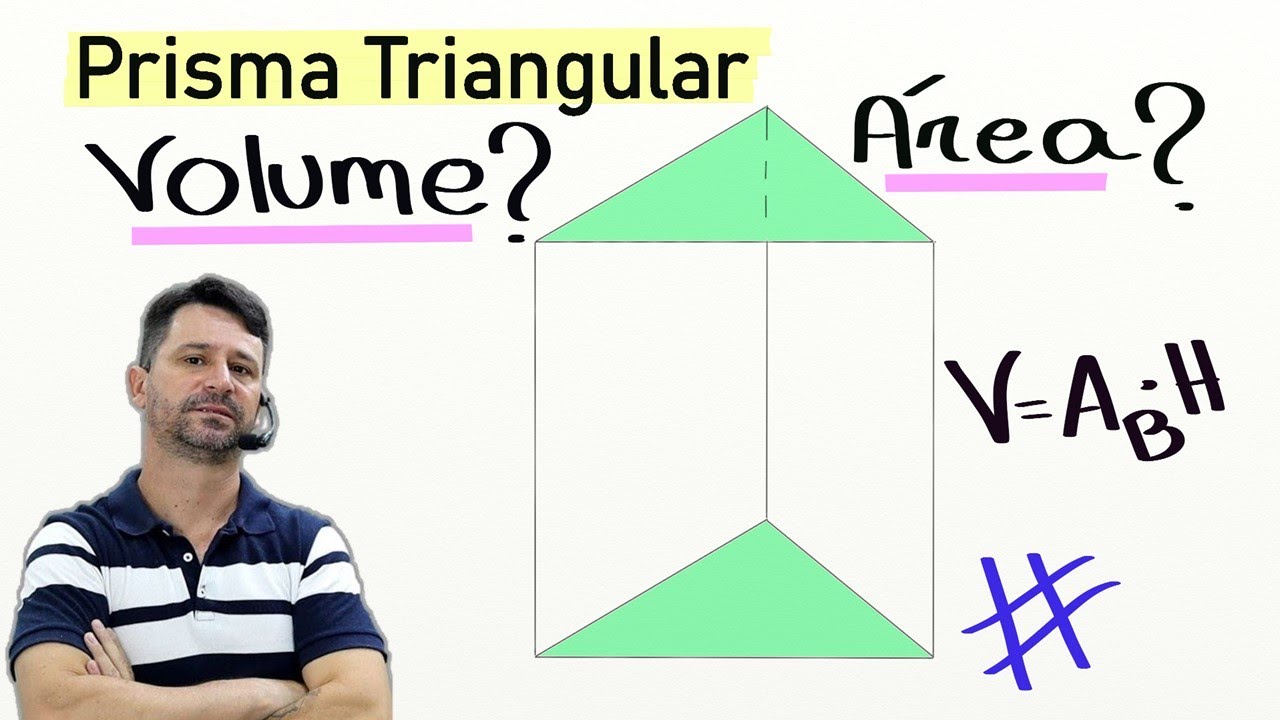 Prisma triangular regular - Como determinar a área e o volume desse ...