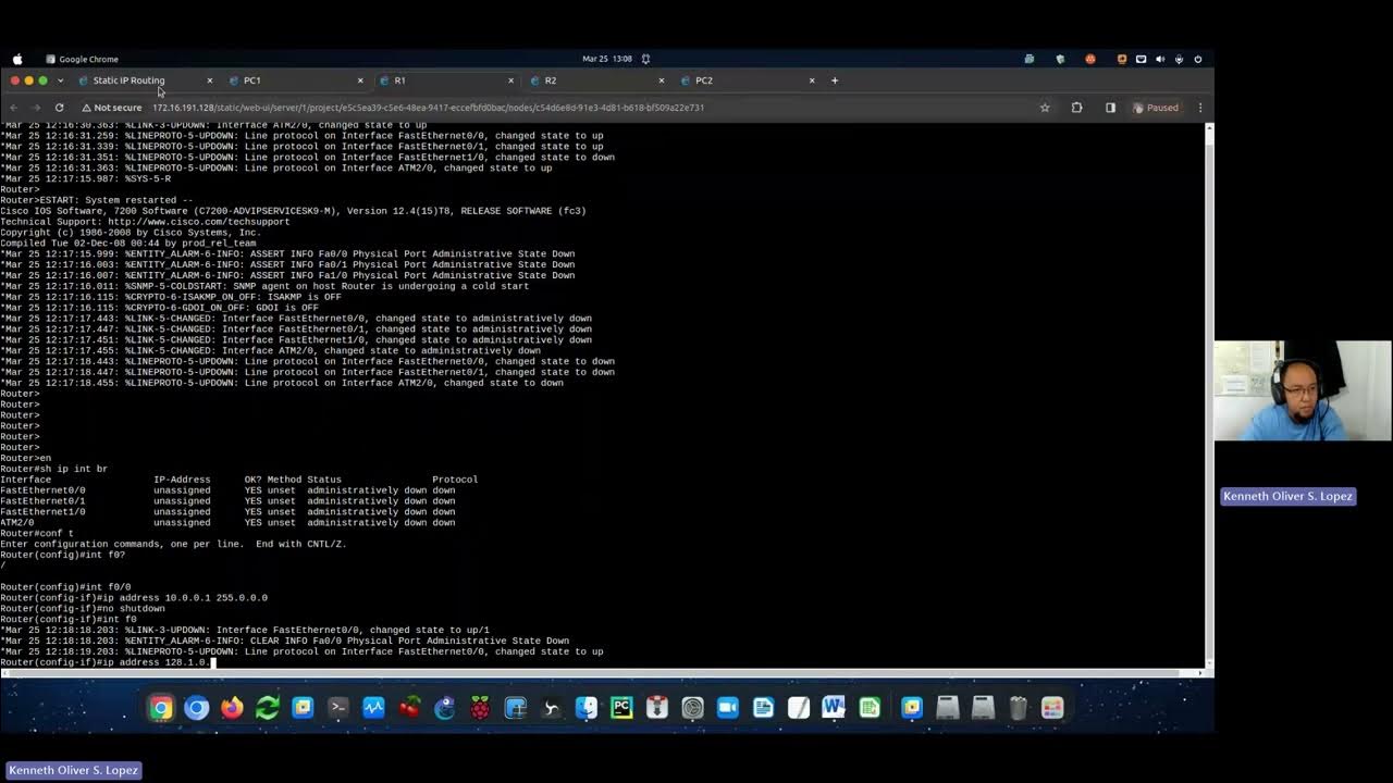 Static Ip Routing Using Cisco Gns3 Youtube