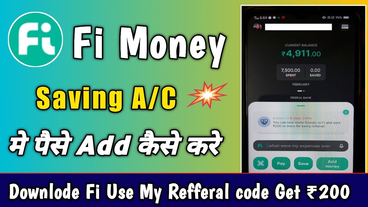 Fi Account me Paise Add Kaise Kare | how to add money in fi account ...