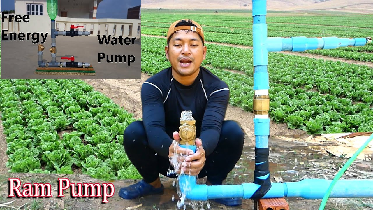 How to Make Free Energy Water Pump - Ram Pump - Water up to Mountain ...