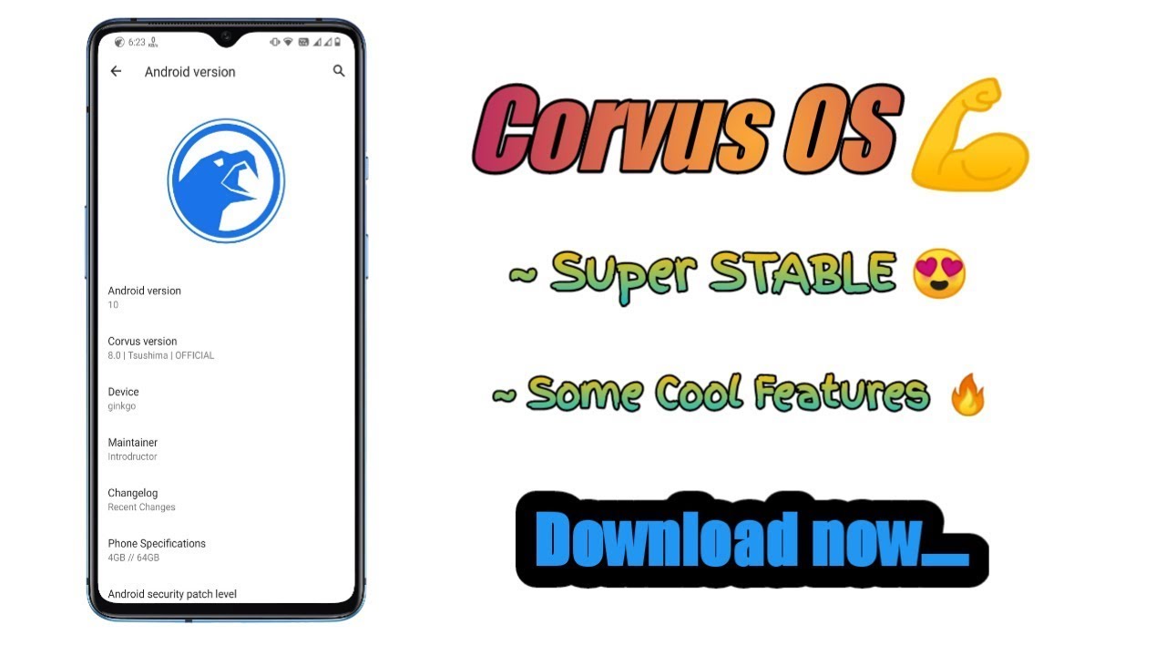 Corvus OS - v9.5 EndGame OFFICIAL Custom ROM [Android 10] Now with App ...
