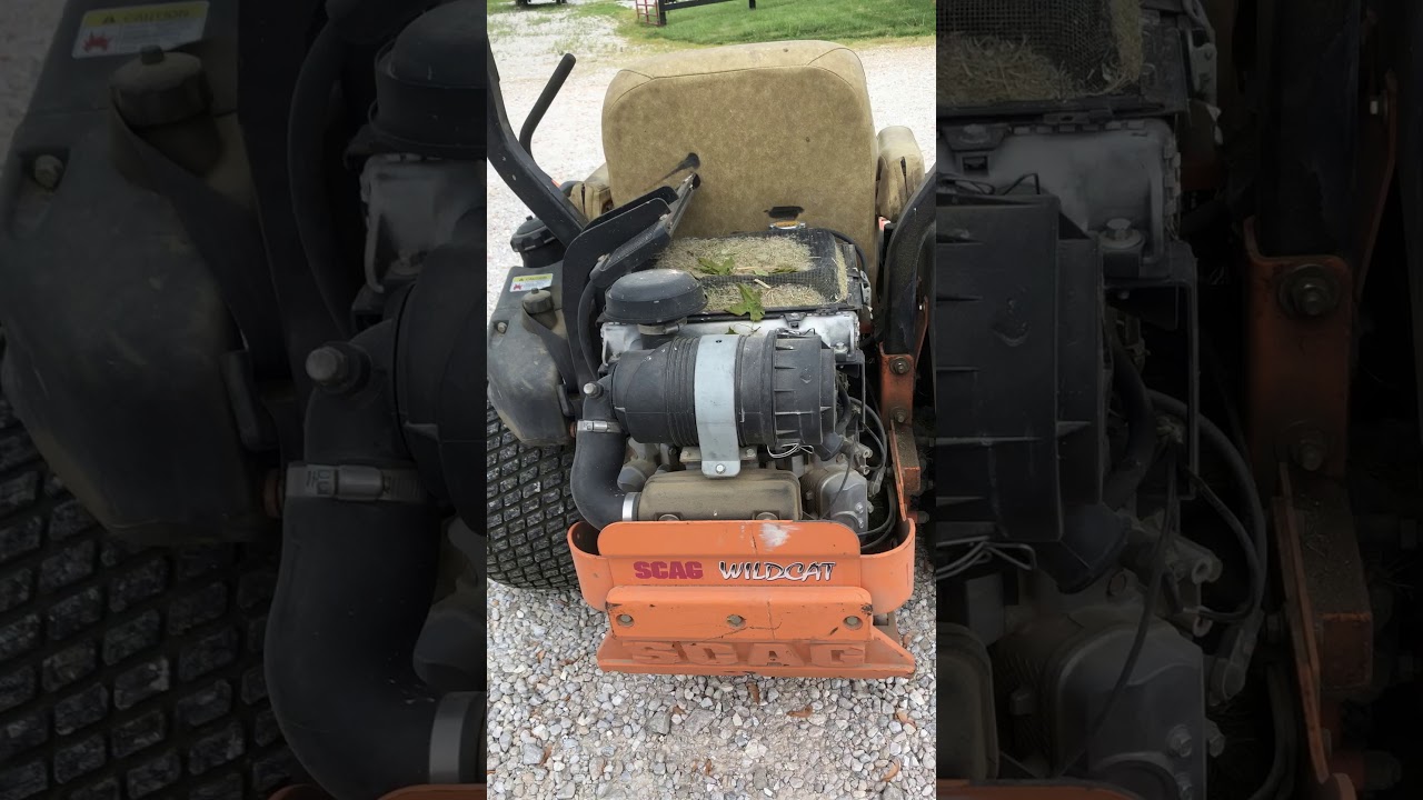 Scag Wildcat Zero Turn 60" Mower - YouTube