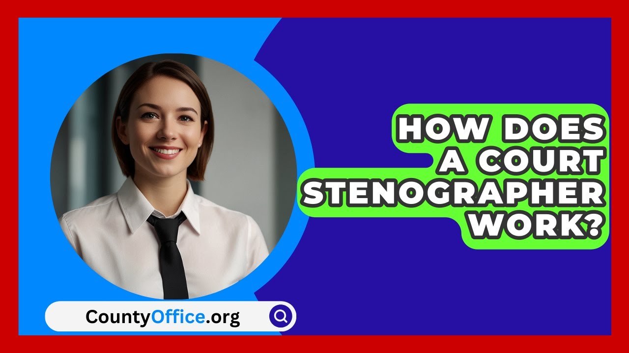 How Does A Court Stenographer Work? - CountyOffice.org - YouTube