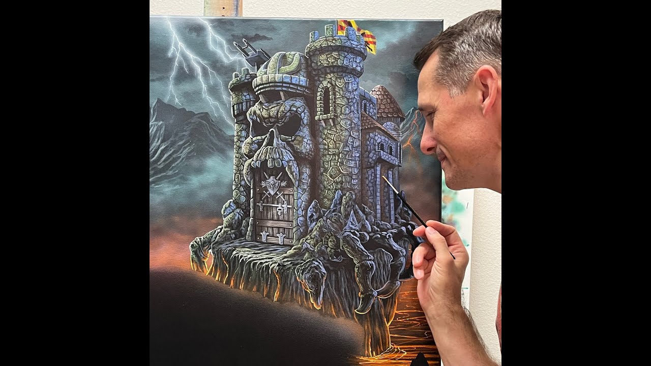 #127 How to Paint Castle Grayskull from Masters of the Universe ...