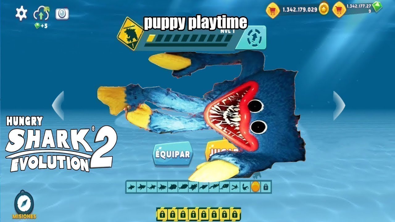 Hungry Shark Evolution exe NEW POPPY PLAYTIME UNLOCKED All 24 Sharks ...