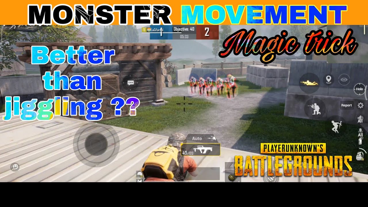 HOW TO DO MONSTER MOVEMENT IN PUBG MOBILE | BETTER THAN JIGGLE ...
