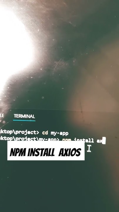 how to install axios in react.js?#react#technical #frontend - YouTube