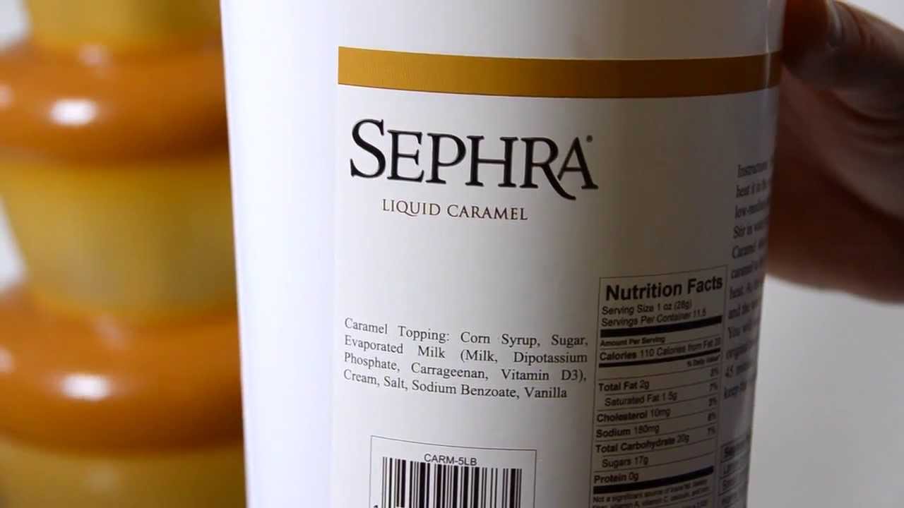 Caramel Melting - Sephra Fountains - YouTube
