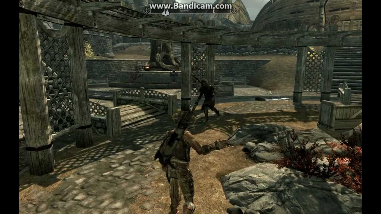 Skyrim on ATI Radeon HD 4350 high settings low shadow (Read description ...