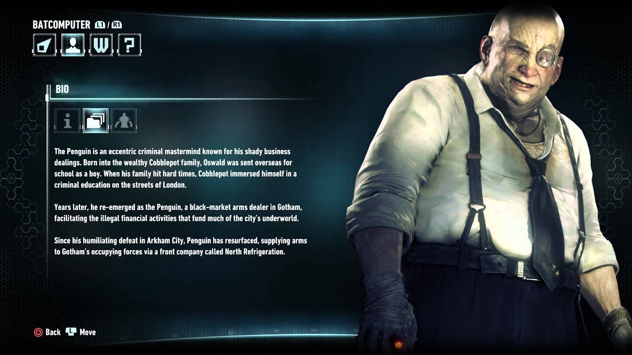 Batman: Arkham Knight - Character Information & Attributes: "Penguin ...