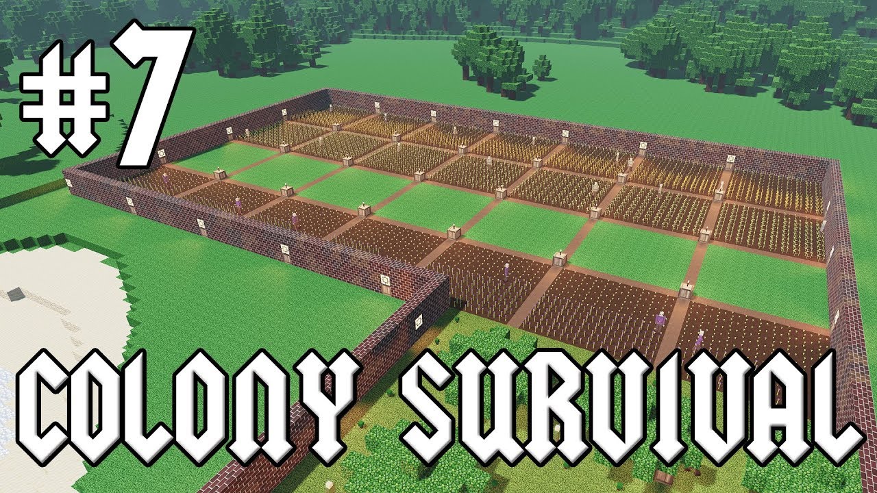 Colony Survival #7 - Large base extension - YouTube