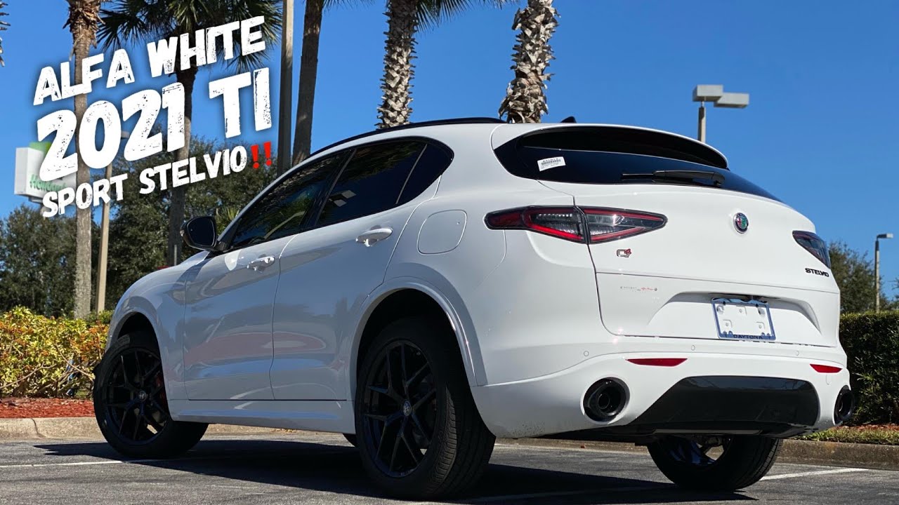 2021's Alfa Romeo Stelvio Ti Sport Looks SO ICY In White! - YouTube