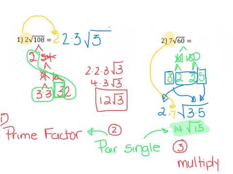 Simplify radicals with coefficient - YouTube