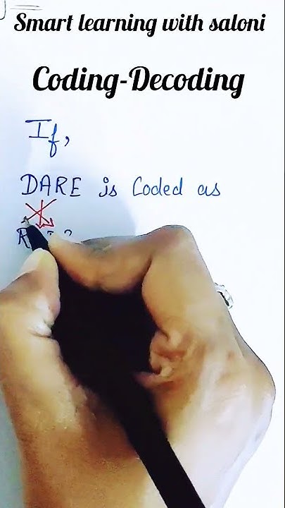 Coding Decodinglets Decode Reasoning Codingdecodingtricks