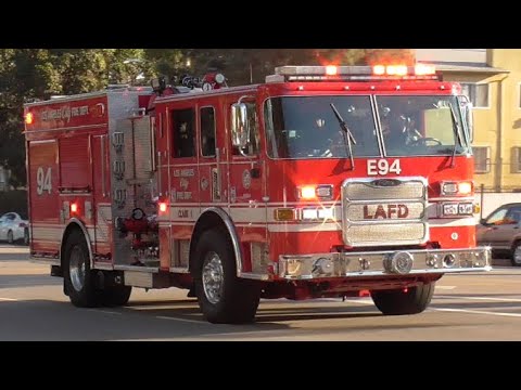 LAFD Engine 94 Responding Urgently - YouTube