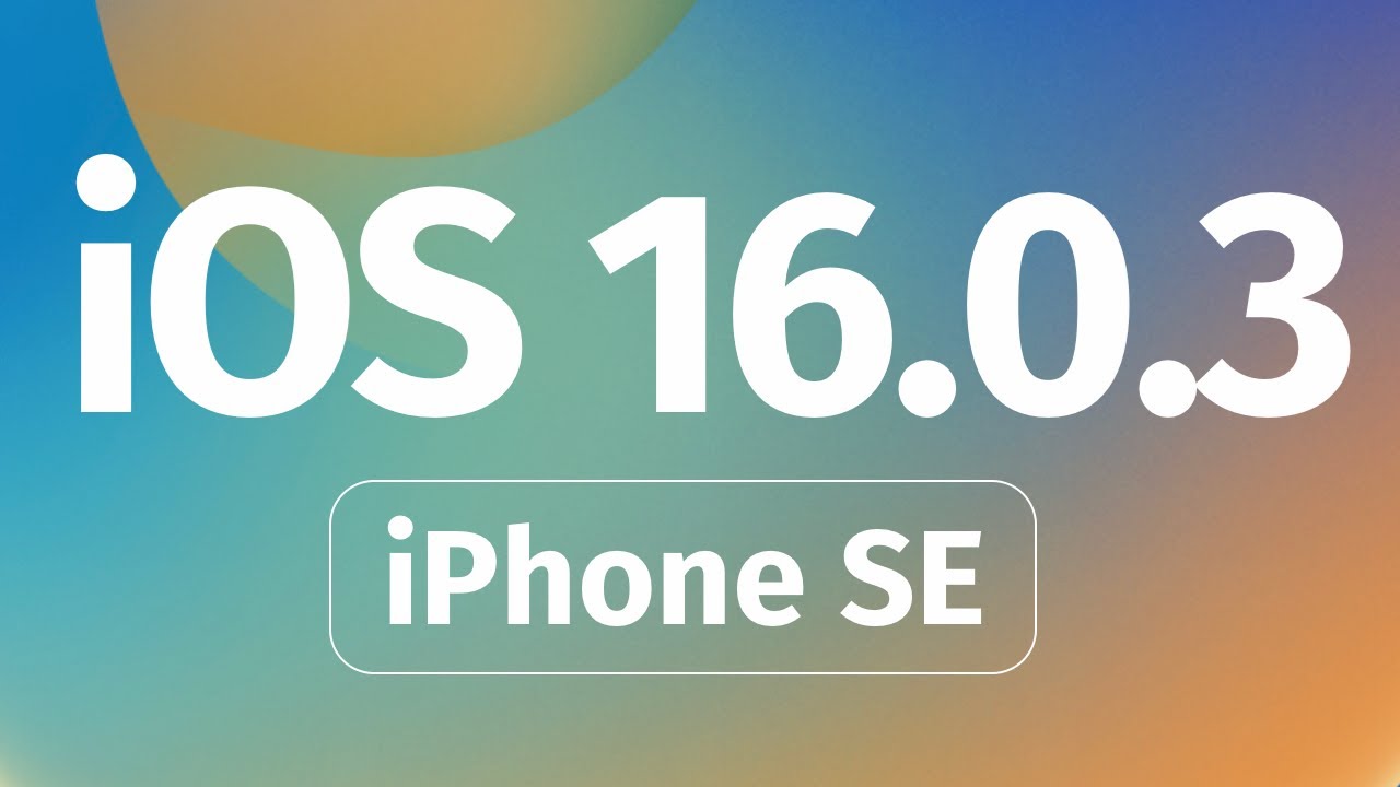 How to Update iPhone SE to iOS 16.0.3 - YouTube