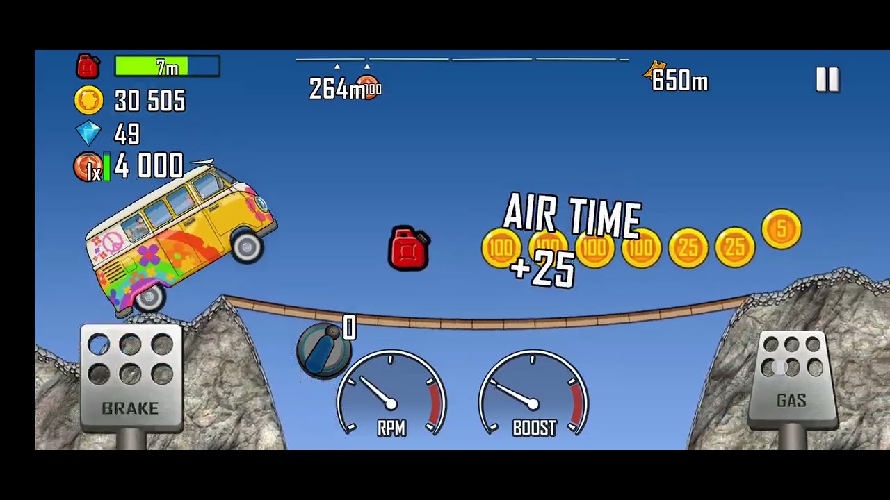 Hill climb racing game-road trip - YouTube