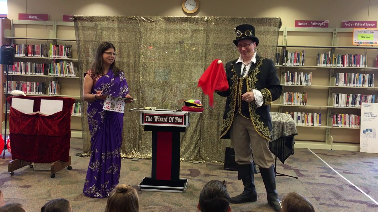 Library Magic Show with Leigh Hotz July 25 2017 - YouTube
