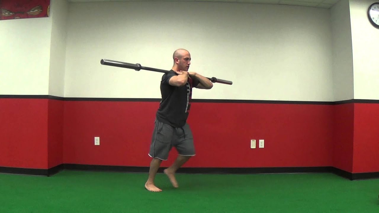 Front Loaded Barbell Alternating Forward Lunge - YouTube