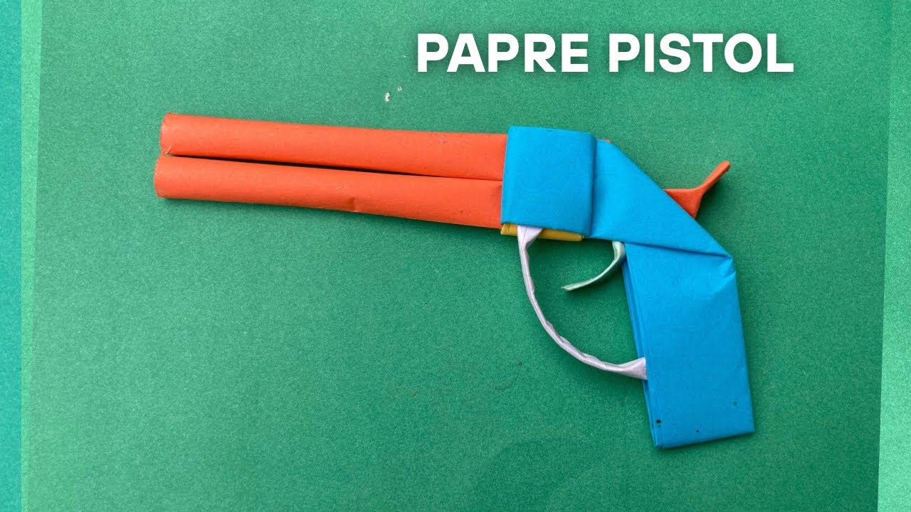 How to make paper pistol - YouTube