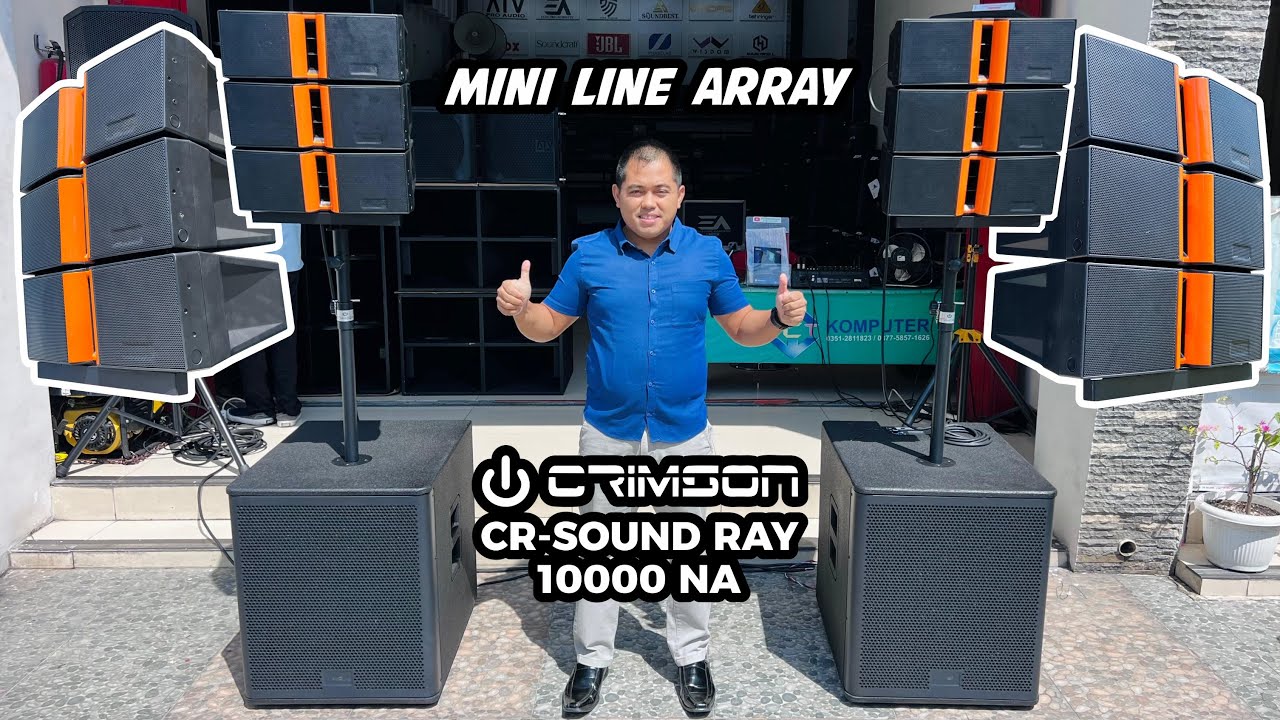 UNBOXING Mini Line Array HOREG crimson CR SOUNDRAY 10000NA - YouTube
