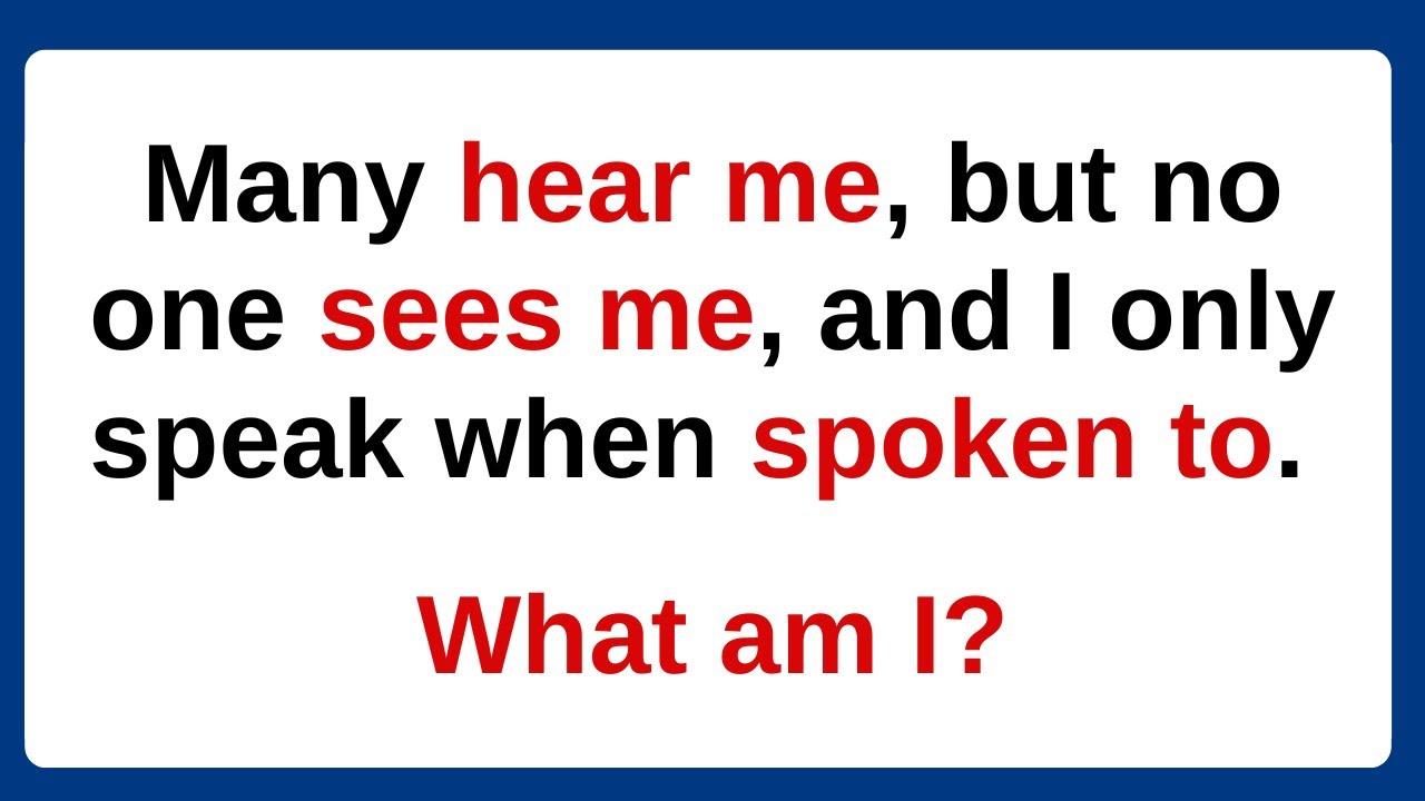 Hardest Riddles Quiz: Test Your Problem-Solving Skills! - YouTube