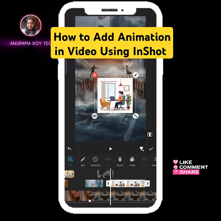 How to Add Animation in Video Using InShot Tutorial #videoeffects #inshot #videoediting # ...