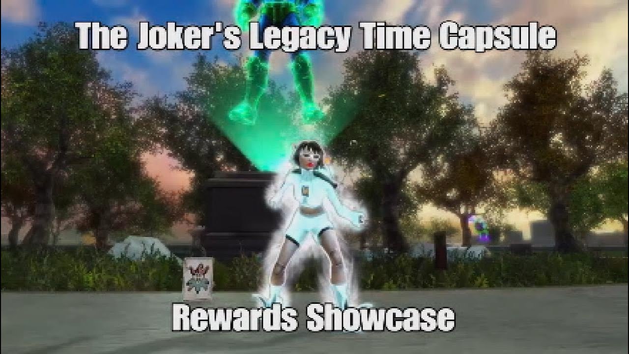 DCUO The Joker's Legacy Time Capsule Rewards Showcase Doll Skin, Wild ...