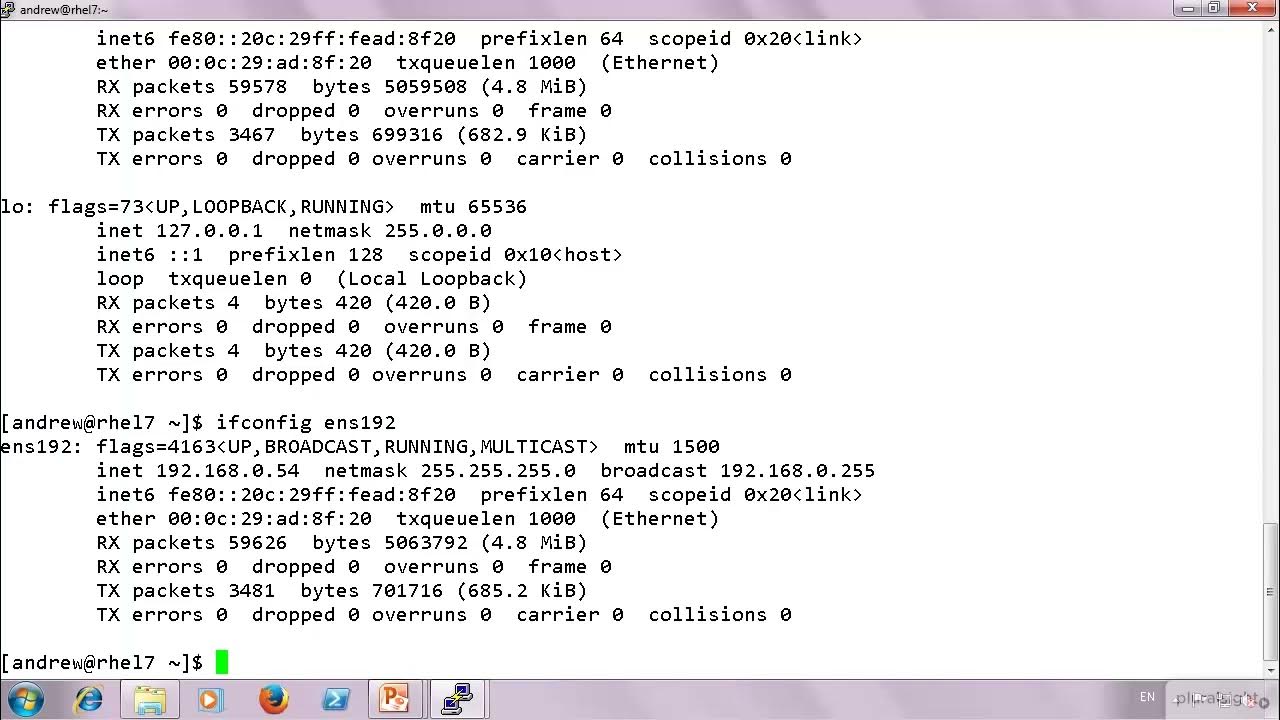 BASIC NETWORK CONFIGURATION COMMAND IN LINUX - YouTube