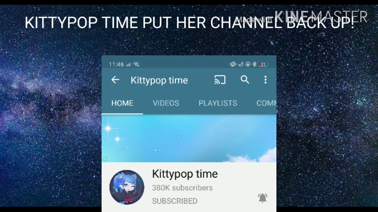 KITTYPOP TIME PUT HER CHANNEL BACK UP - YouTube