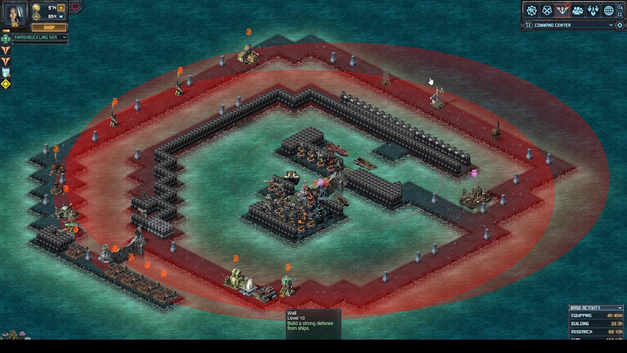 CryingLady Base Design Battle Pirates 2017 November - YouTube