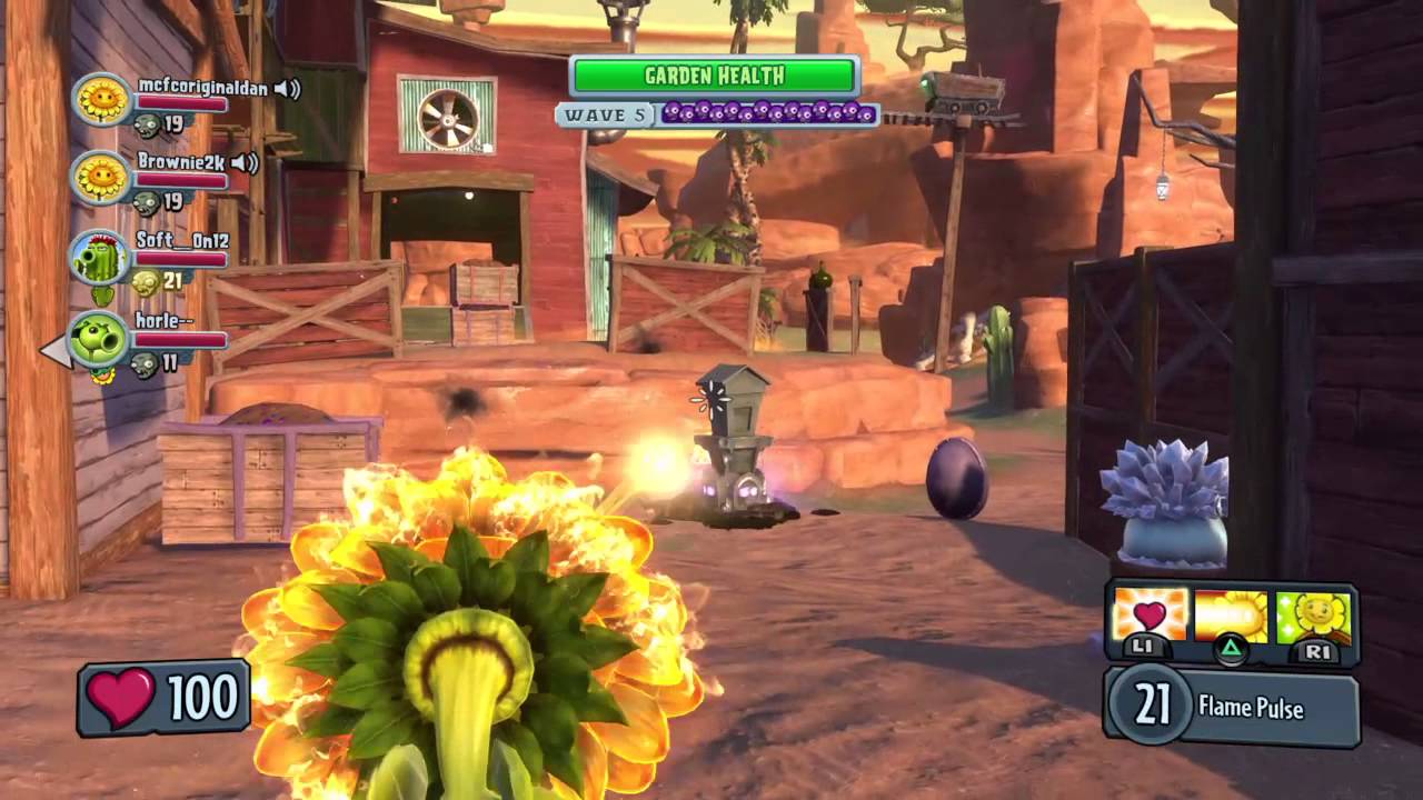 Plants vs Zombies Garden Warfare Garden Ops Part 1 - YouTube
