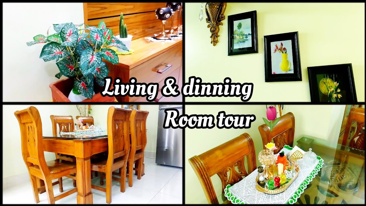 Living & dinning room tour🌷🦋 | Bangladeshi room tour | Simple room tour ...