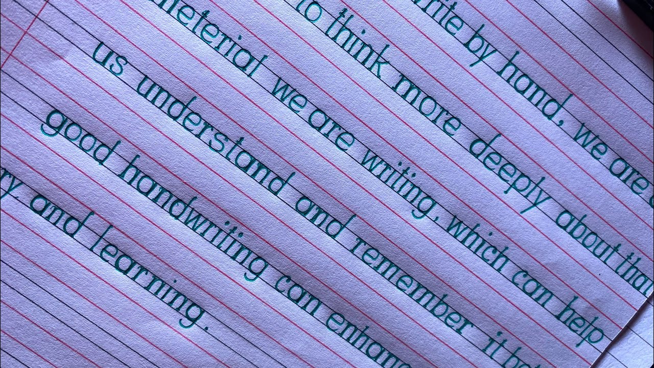 Print handwriting practice in four lines || Print handwriting practice ...