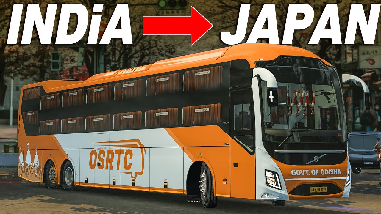 Indian Volvo 9600 OSRTC Driving in Japan | India To Pakistan Ep#2 ...